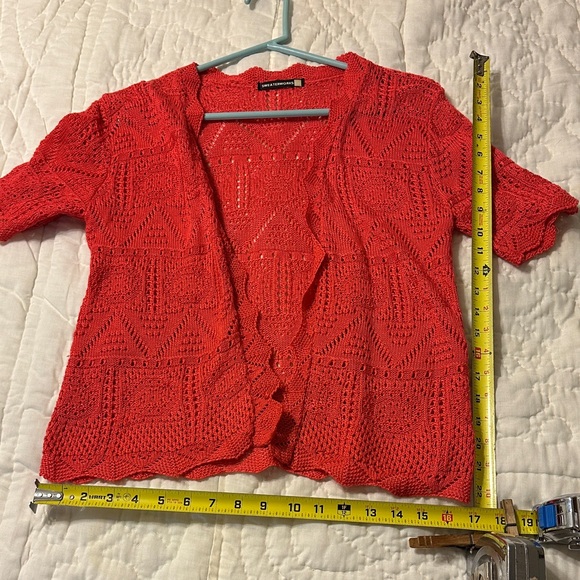 Sweaterworks | Sweaters | Sweaterworks Vibrant Red Openfront Cardigan ...